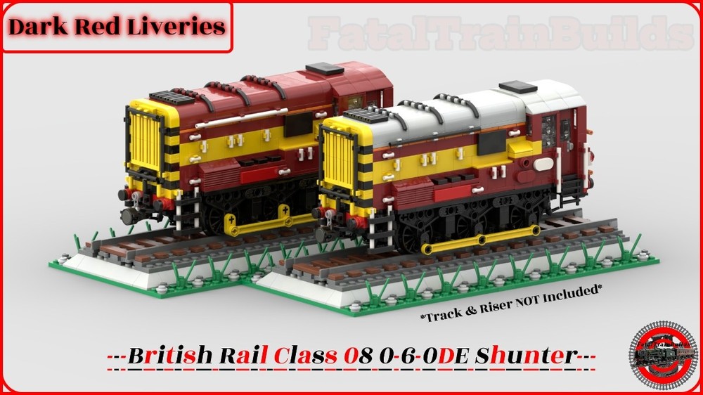 LEGO MOC British Rail Class 08 Shunters (8W) (Dark Red) by ...