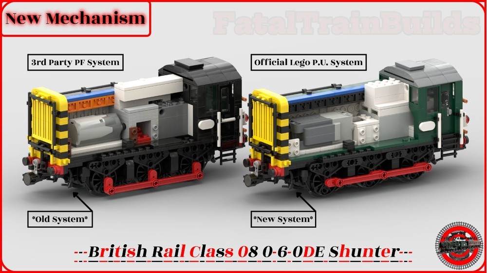 LEGO MOC British Rail Class 08 Shunters (8W) (Dark Red) by ...