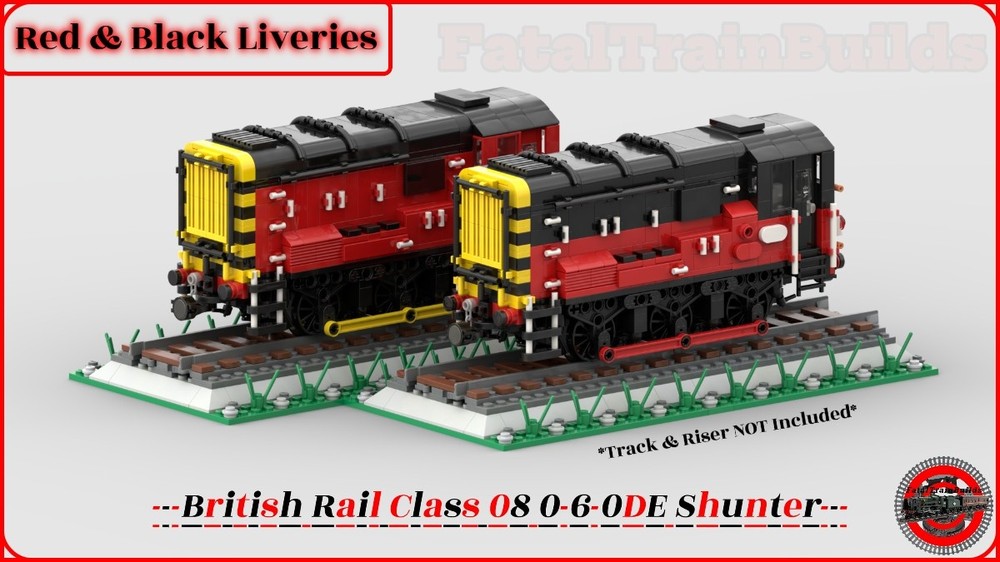 LEGO MOC British Rail Class 08 Shunters (8W) (Red & Black) by ...