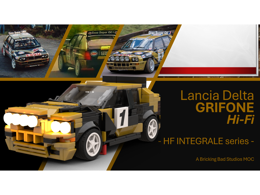 LEGO MOC Lancia Delta'93-GRIFONE Hi-Fi (HF INTEGRALE series) by SCRATCH ...