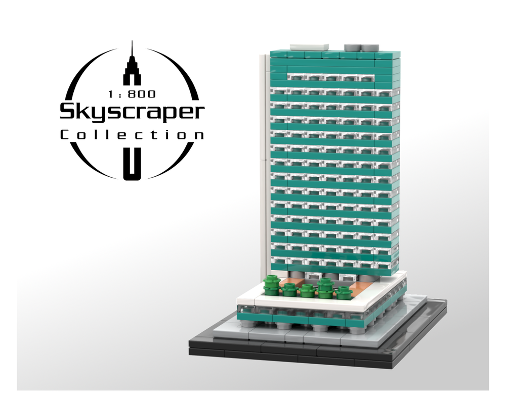 LEGO MOC Lever House 1:800 Scale New York by SPBrix | Rebrickable ...