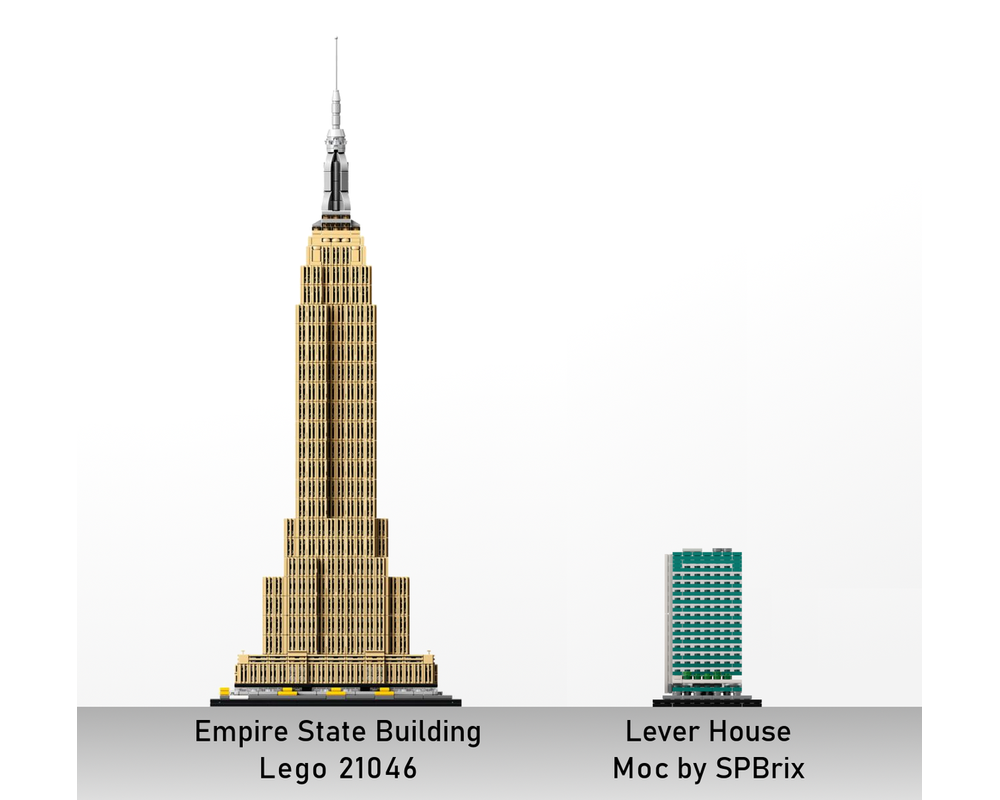 Lego Moc Lever House 1800 Scale New York By Spbrix Rebrickable