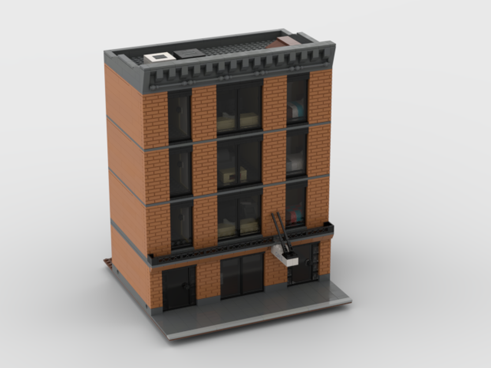 LEGO MOC Renovated New York apartments - Modular by S-Brick ...