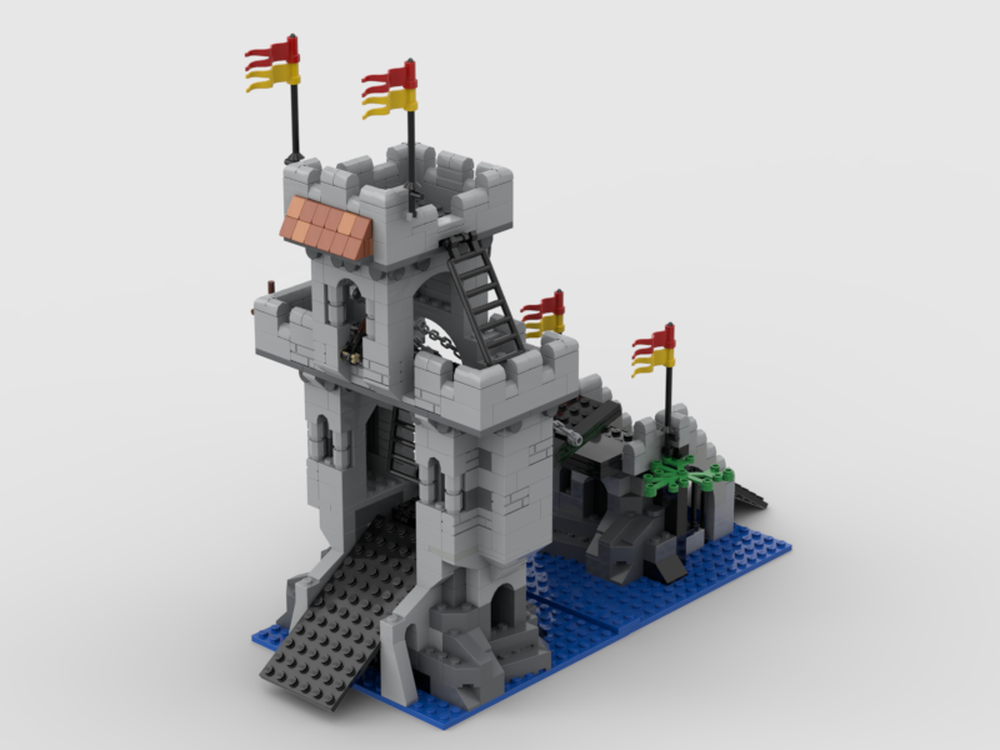 Lego Moc Lion Knights Drawbridrge By Goldiegolden Rebrickable