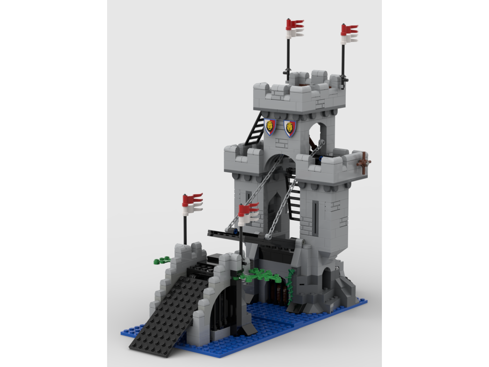 Lego Moc Lion Knights Drawbridrge By Goldiegolden Rebrickable