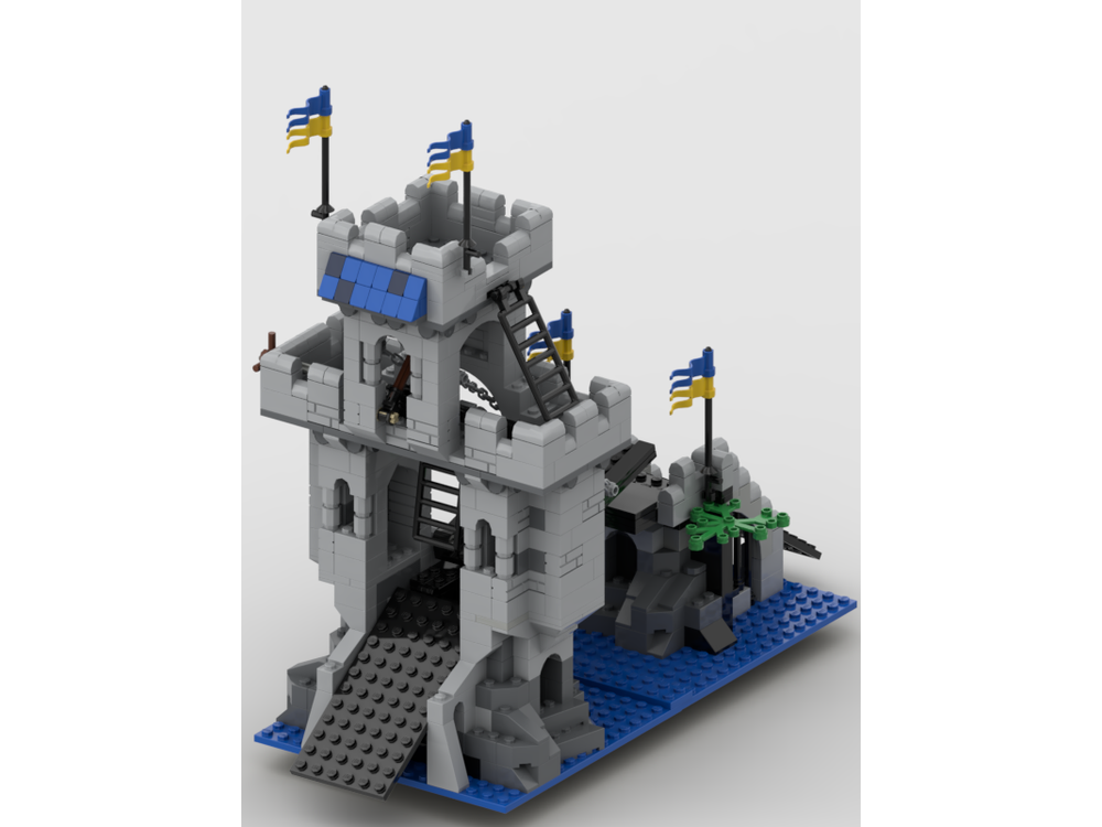 Lego Moc Lion Knights Drawbridrge By Goldiegolden Rebrickable