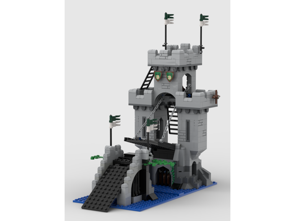 Lego Moc Lion Knights Drawbridrge By Goldiegolden Rebrickable