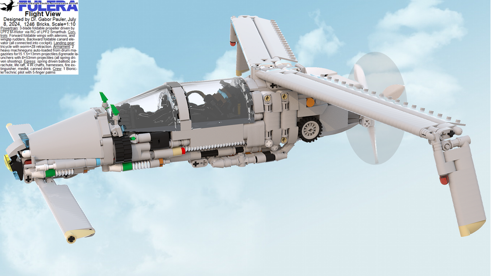 LEGO MOC Foldable Ultralight Electric Reconnaissance Aircraft by ...