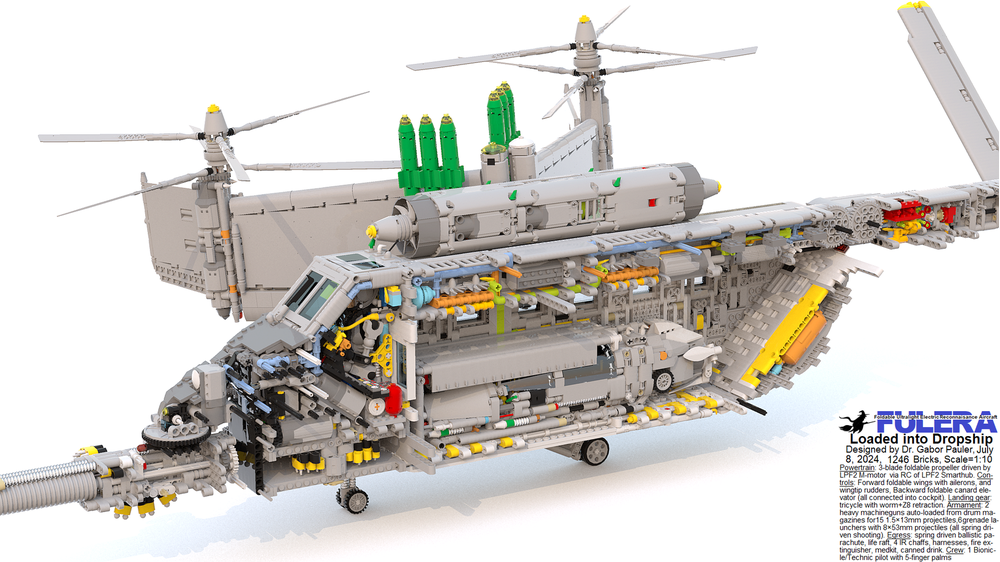 LEGO MOC Foldable Ultralight Electric Reconnaissance Aircraft by ...
