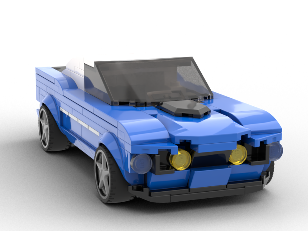LEGO MOC 1968 Mustang in Blue by KMMA1978 | Rebrickable - Build with LEGO