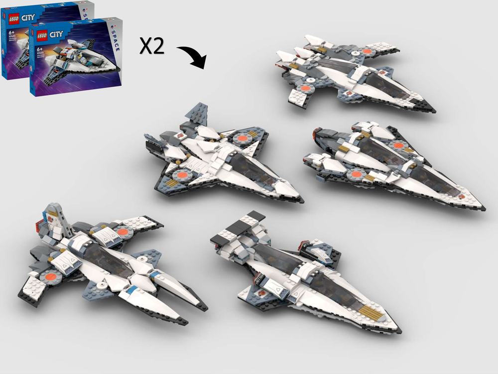 LEGO MOC-186754 5-in-1 Alternate Builds Bundle - 2 x 60430 Interstellar ...