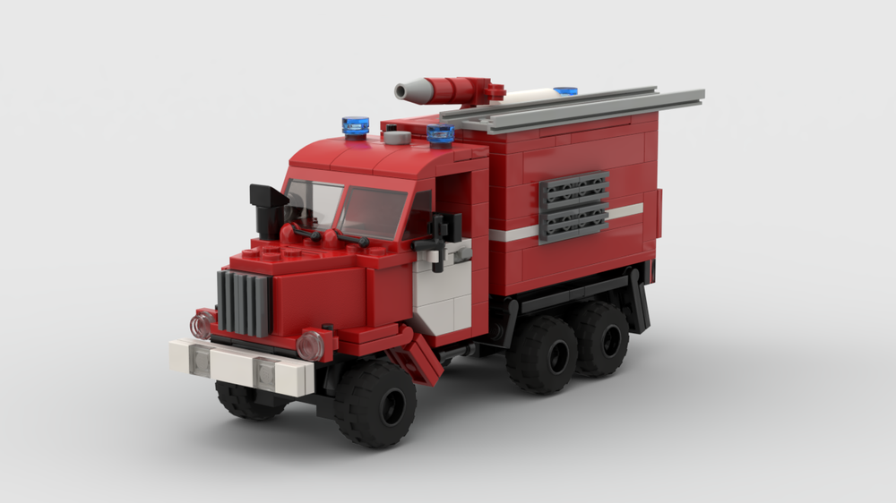 LEGO MOC 80s Russian Fire truck by BT_studios | Rebrickable - Build ...