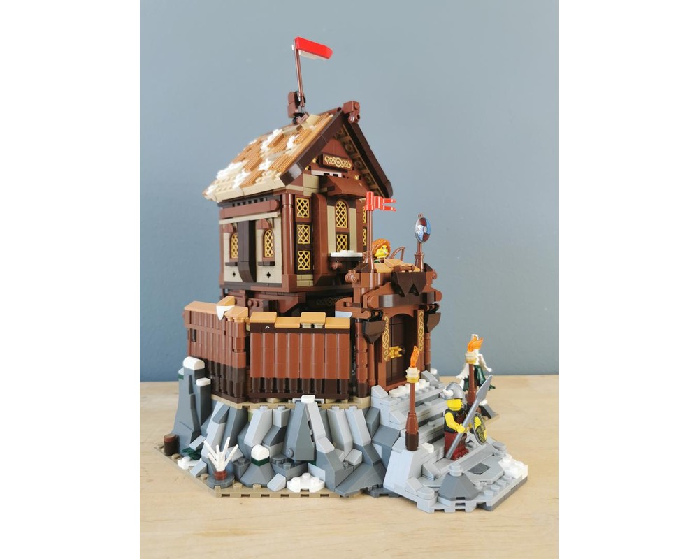 Lego Moc Viking Stronghold By Brickvink Rebrickable Build With Lego