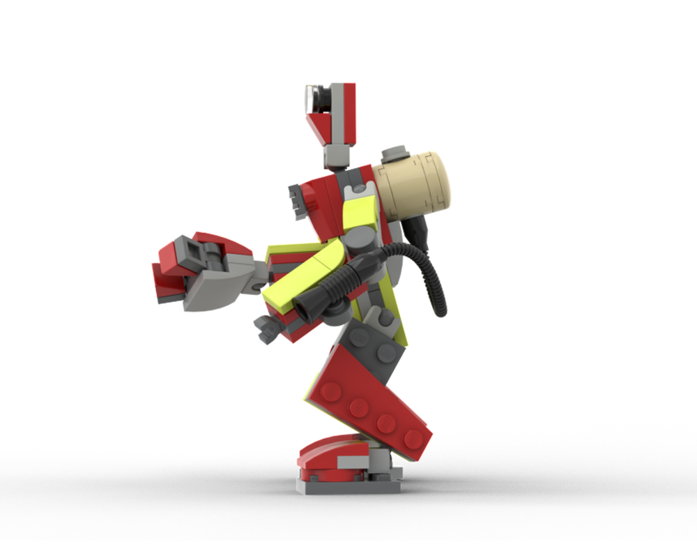 Lego Moc Firefighter Robot By Graeymaelkyn Rebrickable Build With Lego