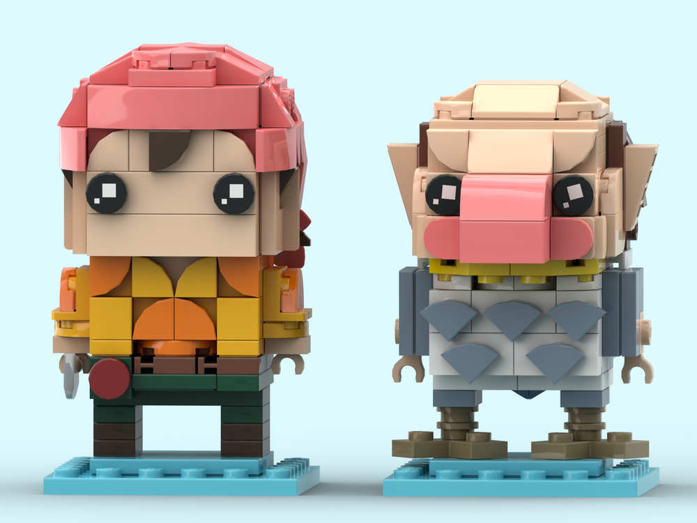 LEGO MOC The Grey Heron & Kiriko - Studio Ghibli BrickHeadz by ...
