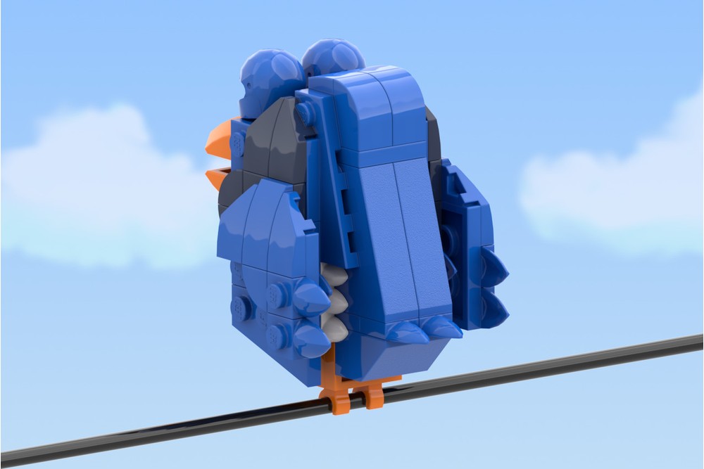 LEGO MOC Small Blue bird by Yatkuu | Rebrickable - Build with LEGO