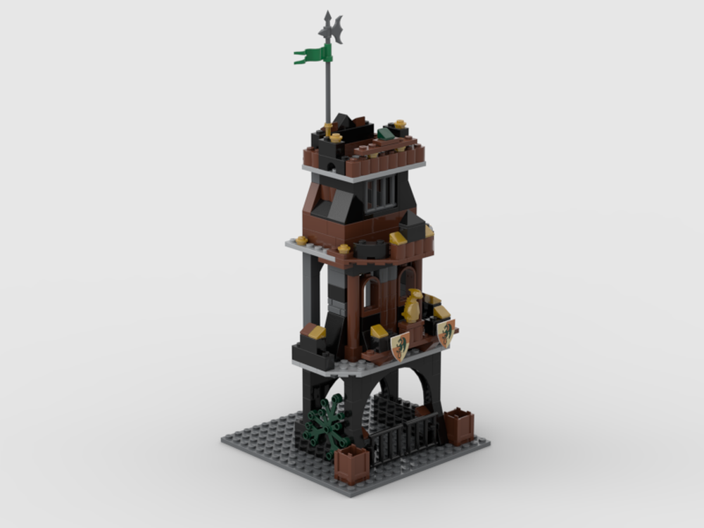 LEGO MOC Green Dragons Outpost by stebnator | Rebrickable - Build with LEGO