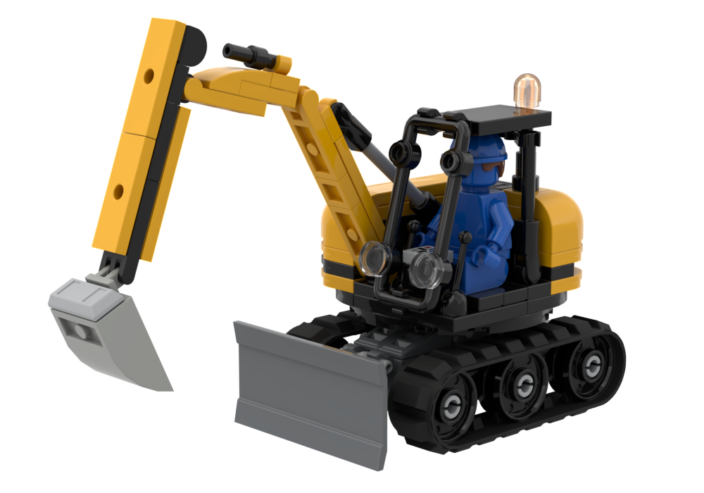 LEGO MOC Mini Excavator by OrchardBuilds | Rebrickable - Build with LEGO