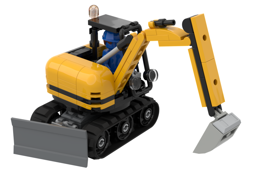 Lego Moc Mini Excavator By Orchardbuilds Rebrickable Build With Lego