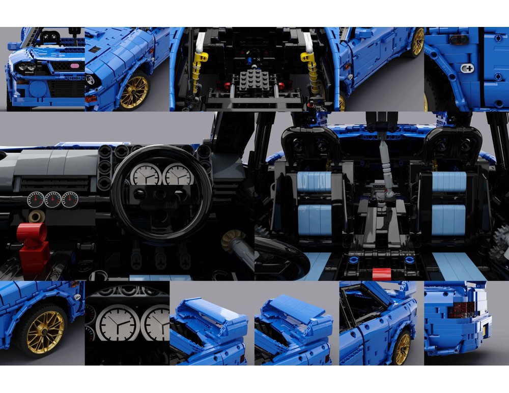 LEGO MOC Subaru Impreza 22B STi by Axillus | Rebrickable - Build with LEGO