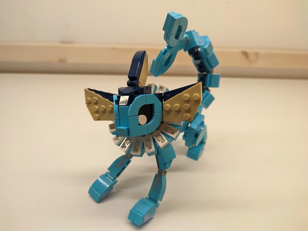Lego Moc Pokémon Vaporeon By Dst212 Rebrickable Build With Lego