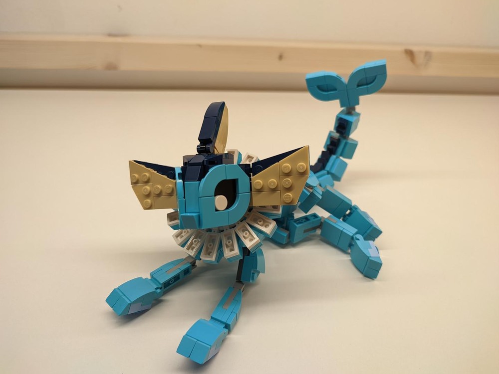 Lego Moc Pokémon Vaporeon By Dst212 Rebrickable Build With Lego