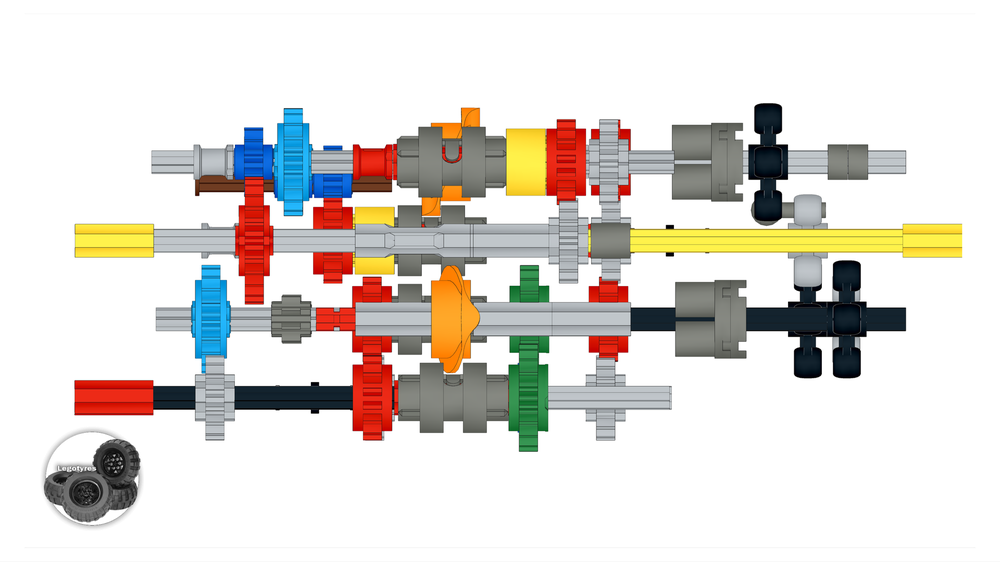 Lego Moc Lego Technic 8 Speed Sequential Gear With Stepper Selector By