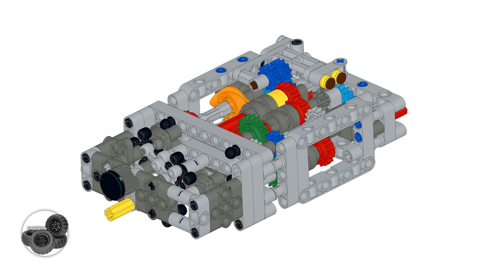 Lego Moc Lego Technic 8 Speed Sequential Gear With Stepper Selector By