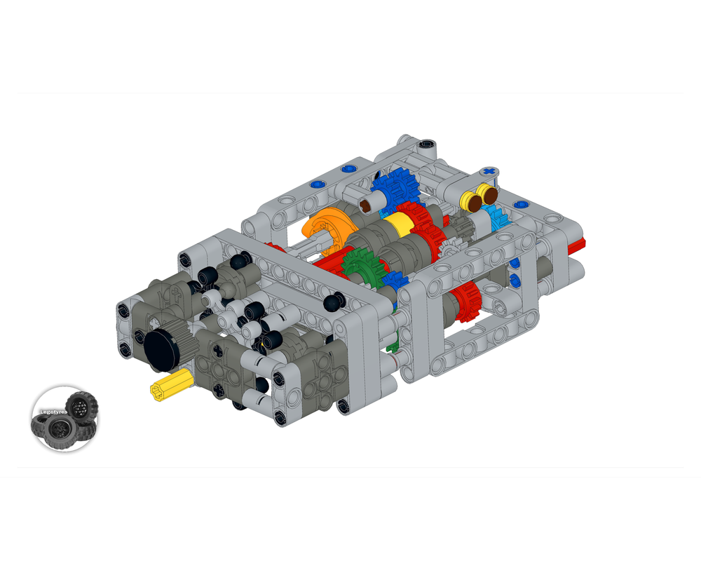 Lego Moc Lego Technic 8 Speed Sequential Gear With Stepper Selector By Legotyres Rebrickable