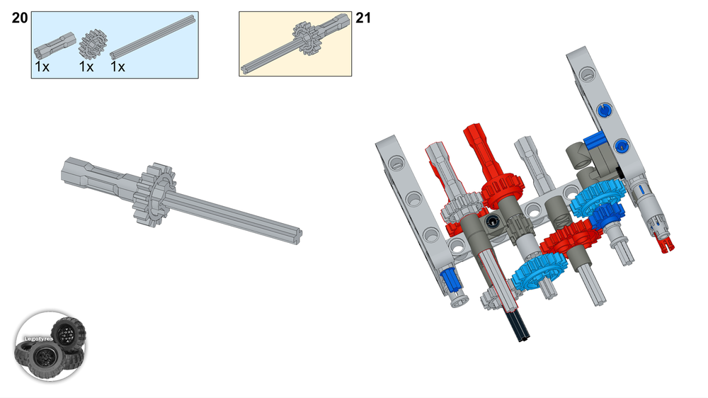 Lego Moc Lego Technic 8 Speed Sequential Gear With Stepper Selector By