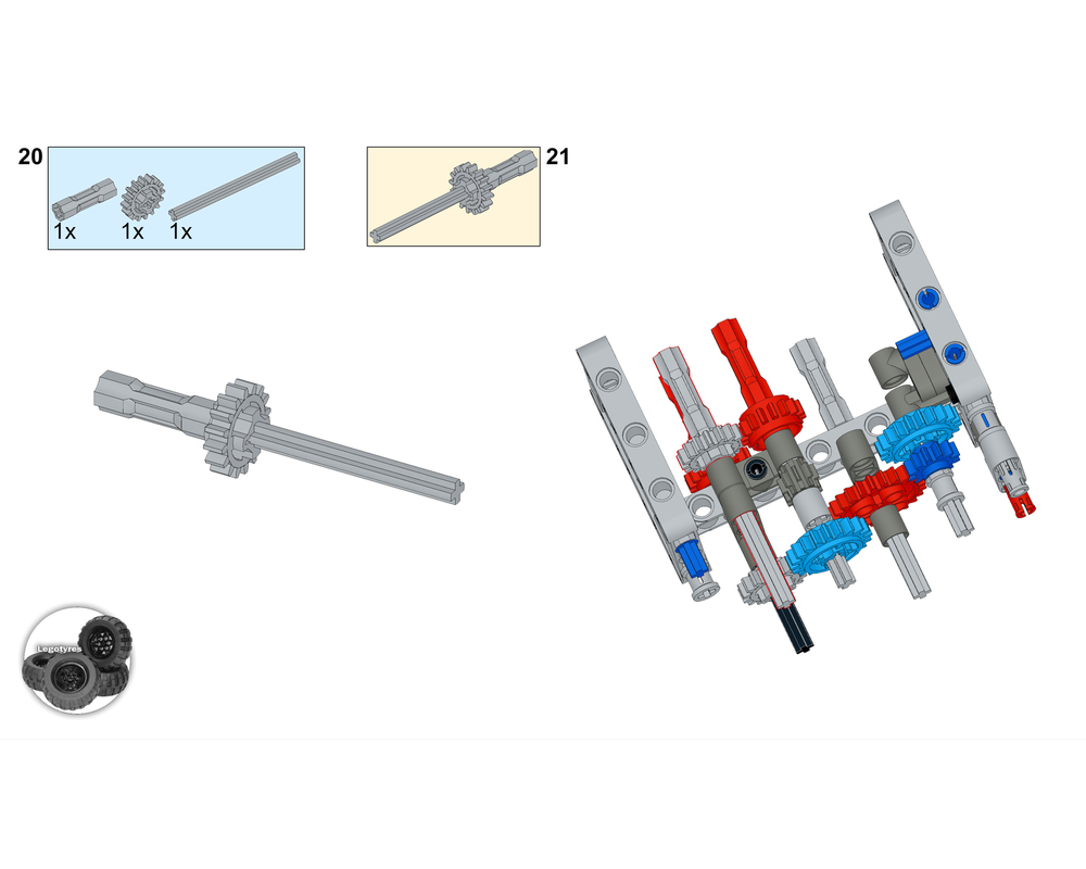 LEGO MOC Lego Technic 8 Speed Sequential Gear with Stepper Selector by ...