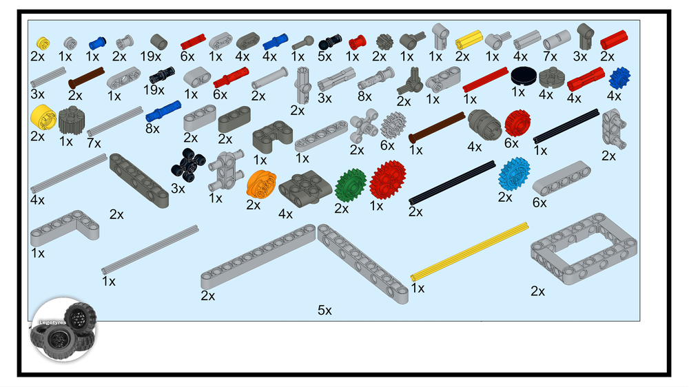 Lego Moc Lego Technic 8 Speed Sequential Gear With Stepper Selector By