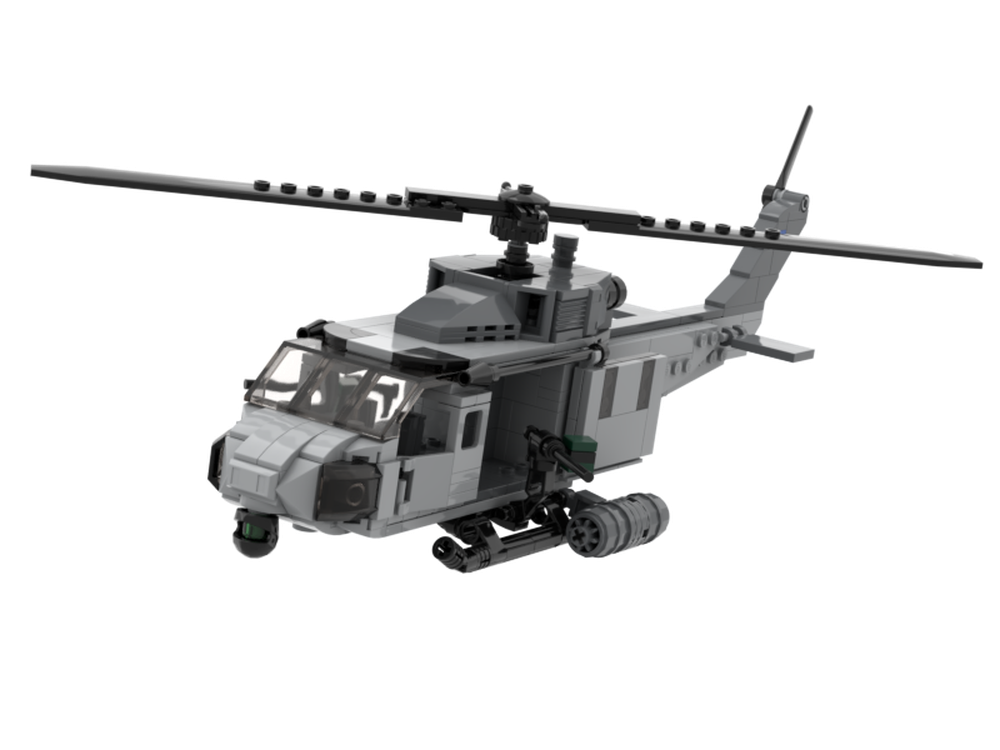 LEGO MOC UH-1N Twin Huey by Somerslego | Rebrickable - Build with LEGO