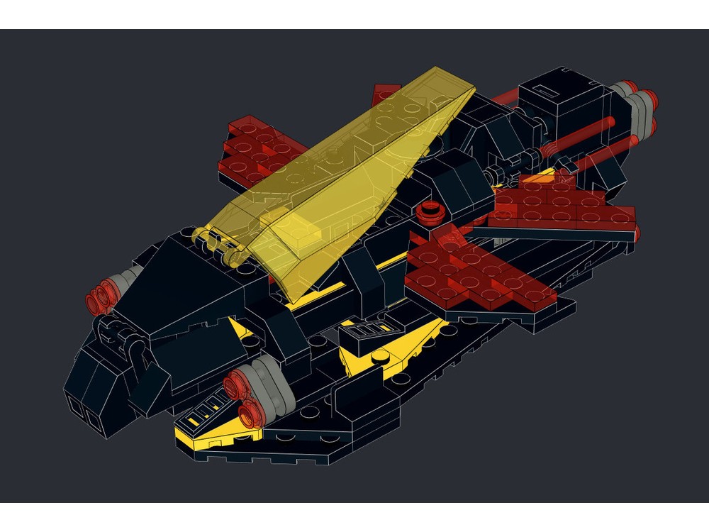 Lego Moc Space Blacktron Chaser By Pturecki Rebrickable Build With