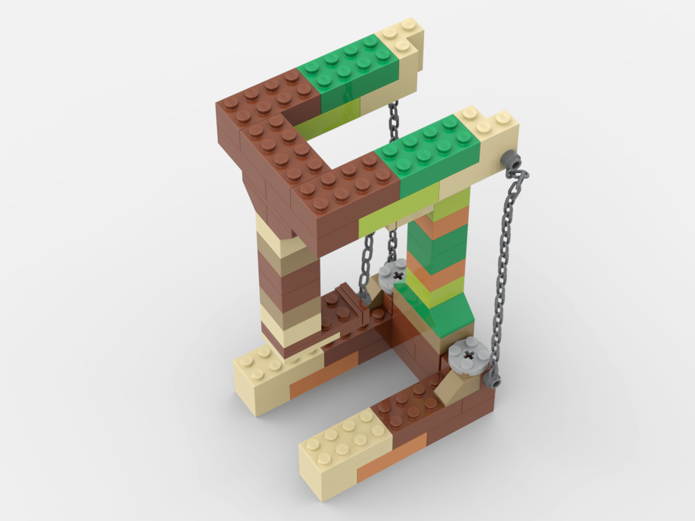 Lego Moc Tensegrity Sculpture Brown By Agilinzzz Rebrickable