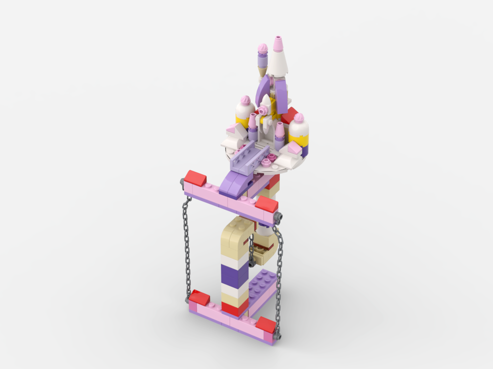 Lego Moc Tensegrity Sculpture Float Pink Castle By Agilinzzz
