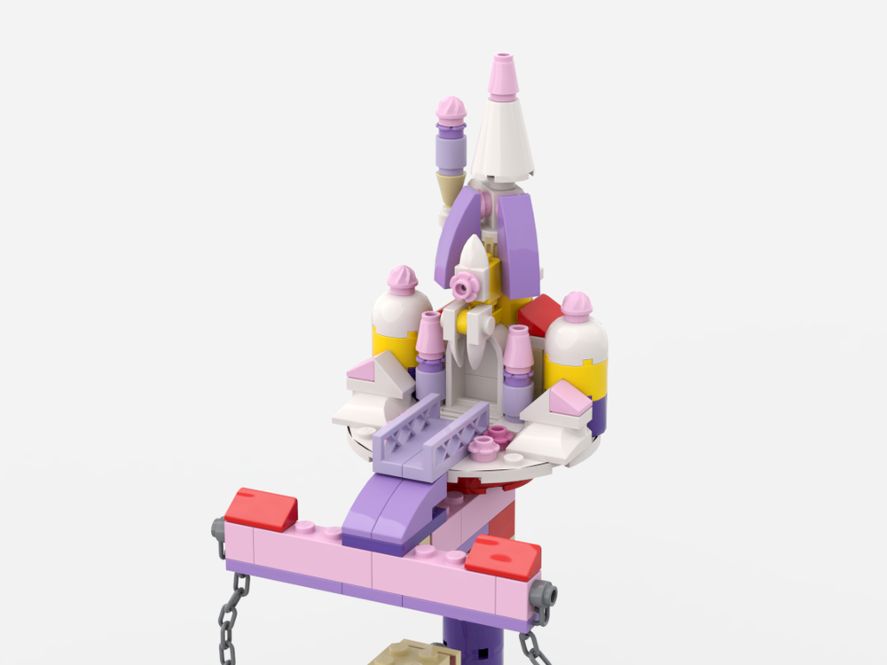 Lego Moc Tensegrity Sculpture Float Pink Castle By Agilinzzz