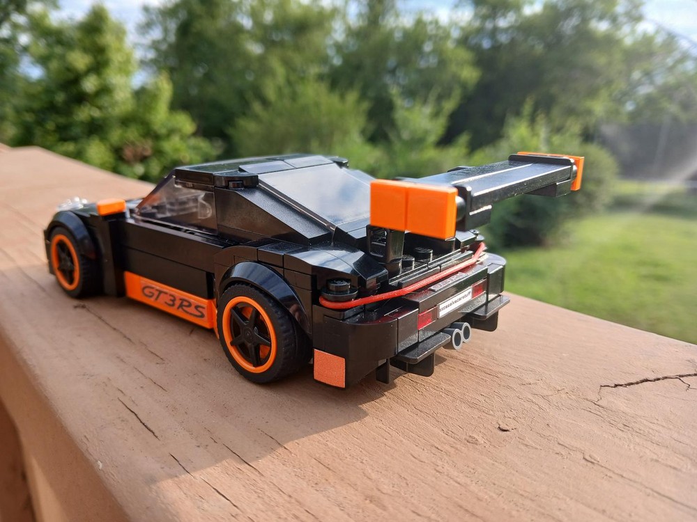LEGO MOC Porsche 911 GT3 RS Orange on Black Spec by ExcessiveCarStuff ...