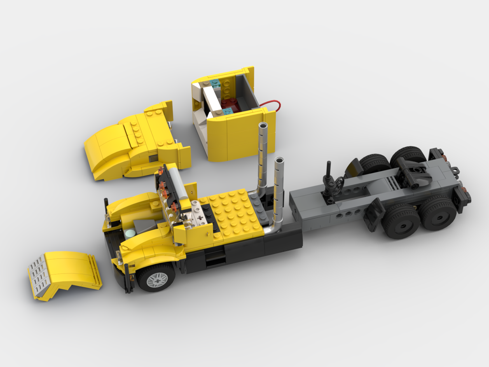 Lego Moc 60440 Delivery Truck Mod By Owstin Rebrickable Build With Lego