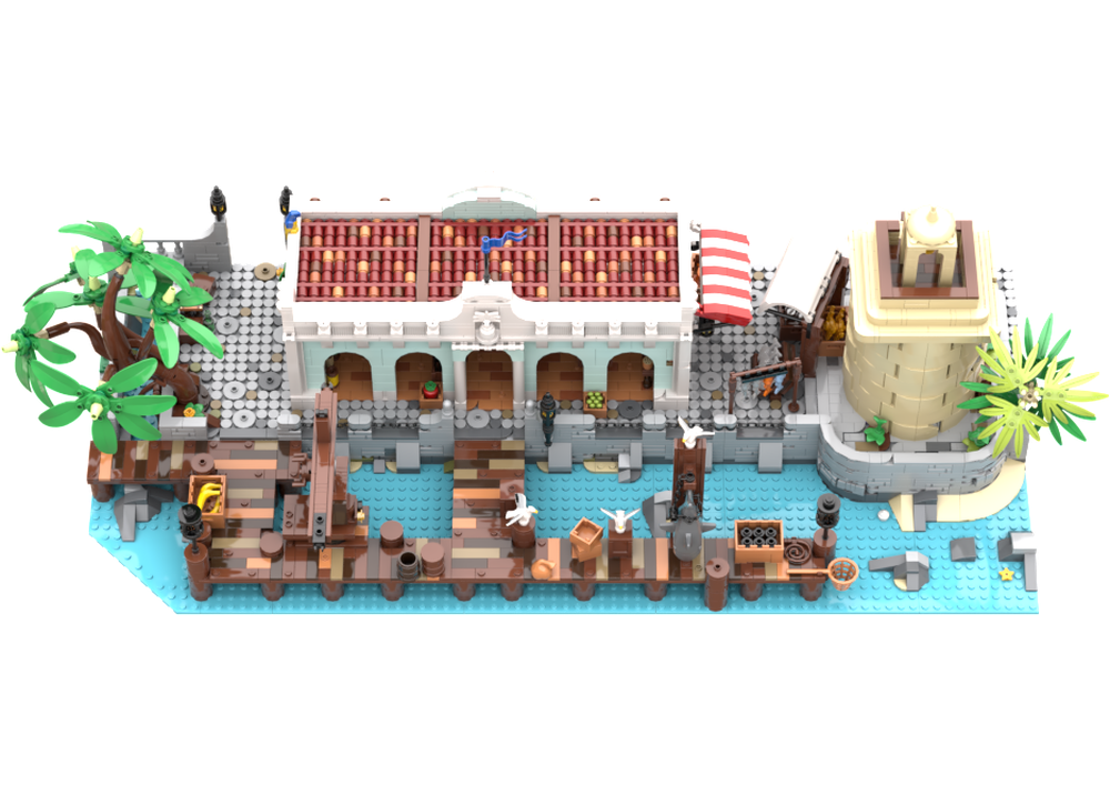 LEGO MOC Puerto Santa Maria Dockside Market by beanbeanus | Rebrickable ...