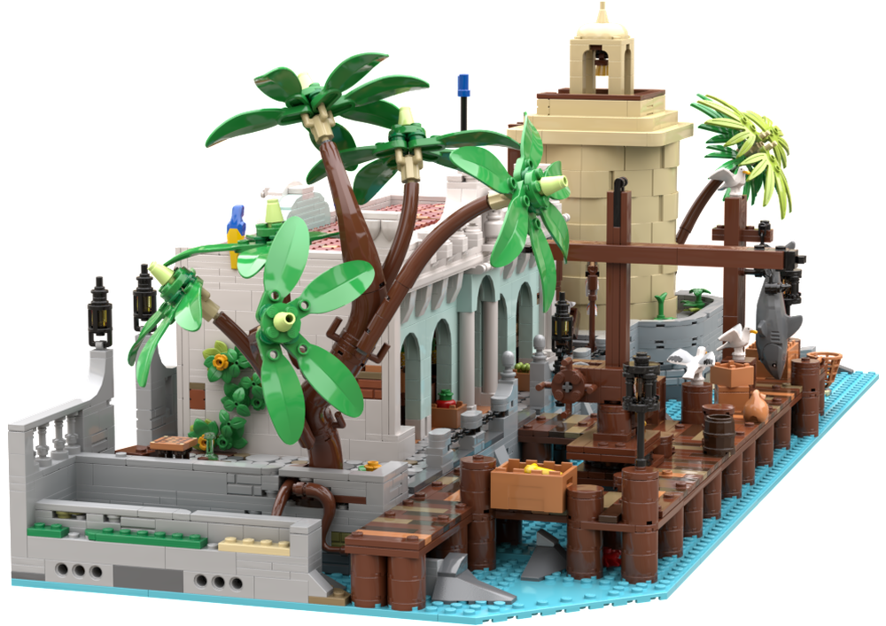 LEGO MOC Puerto Santa Maria Dockside Market by beanbeanus | Rebrickable ...