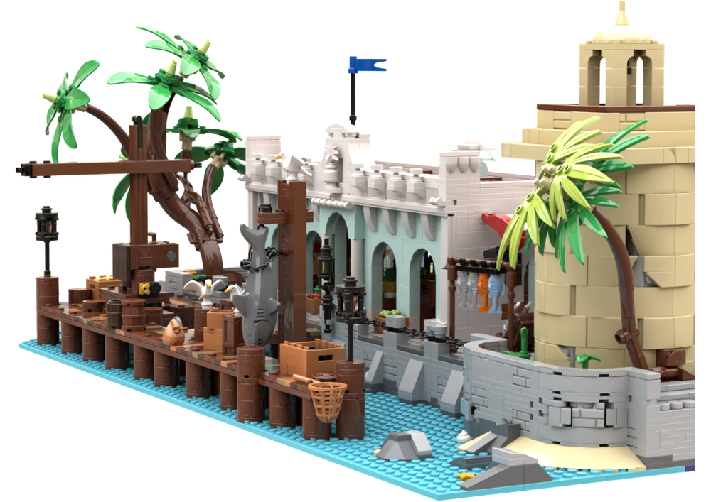 LEGO MOC Puerto Santa Maria Dockside Market by beanbeanus | Rebrickable ...