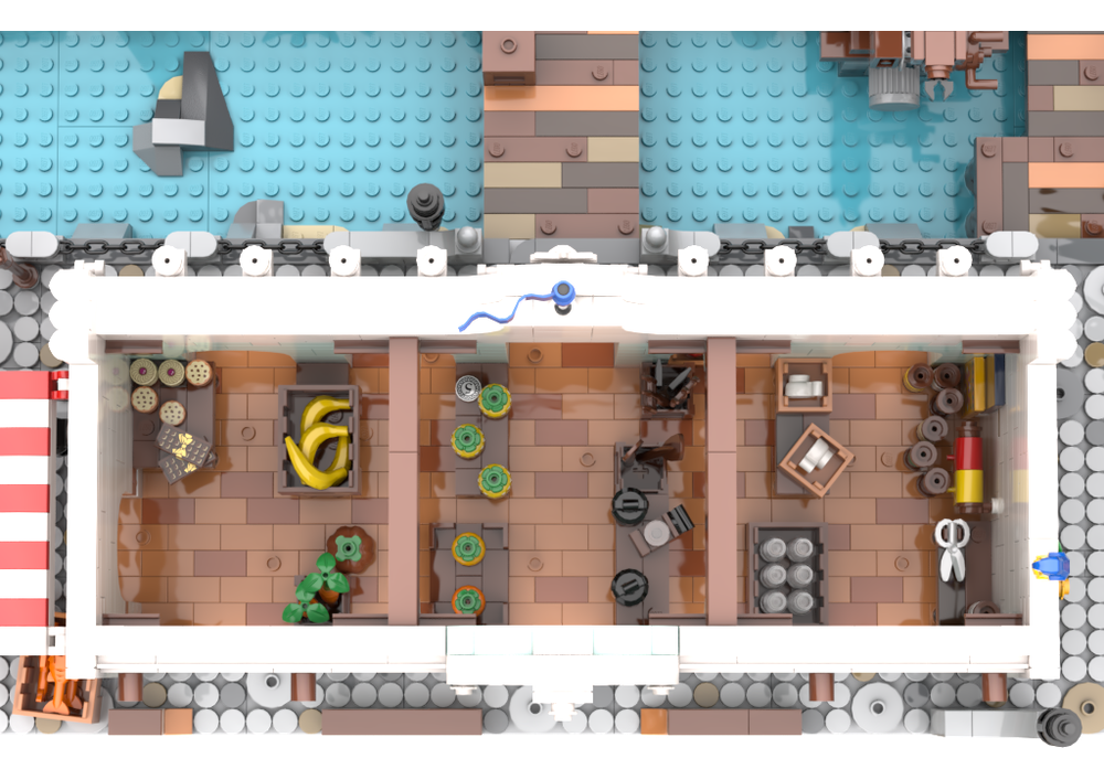 LEGO MOC Puerto Santa Maria Dockside Market by beanbeanus | Rebrickable ...