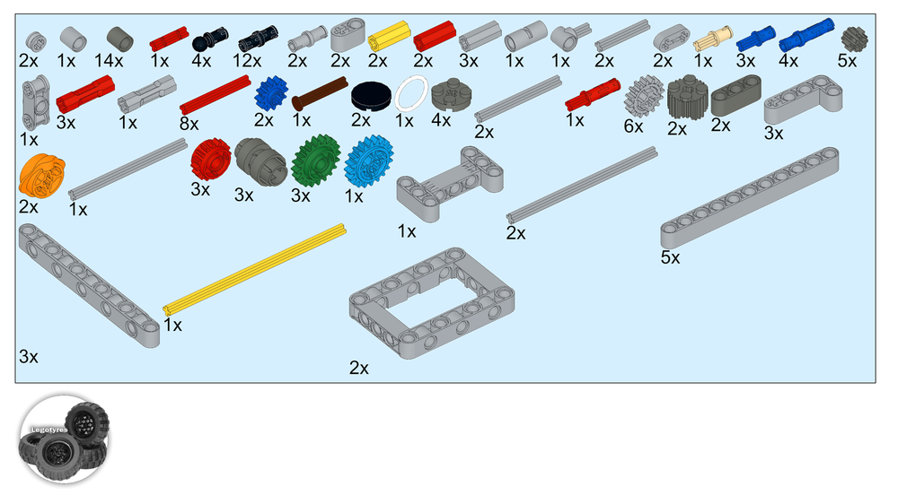 LEGO MOC Compact Lego Dual Stepper 4 Speed Sequential and R-N-D Gearbox ...