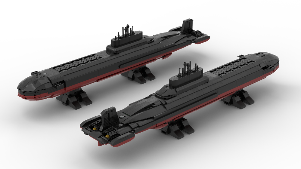 LEGO MOC Nuclear Submarine TYPHOON | Project 941 Акула - 1:300 Scale by ...