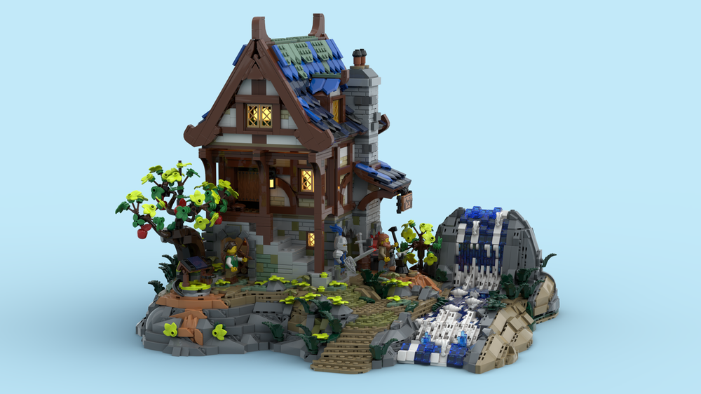 LEGO MOC Medieval Blacksmith (BASE UPGRADE) by Metz | Rebrickable ...
