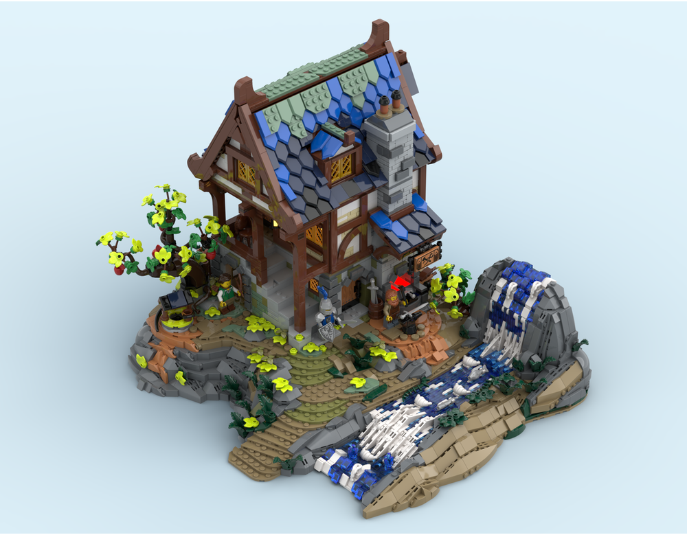 LEGO MOC Medieval Blacksmith (BASE UPGRADE) by Metz | Rebrickable ...