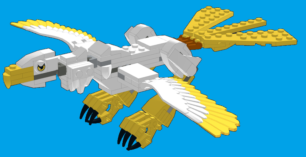 LEGO MOC Marahute, the Great Golden Eagle by dannoble1592 | Rebrickable ...