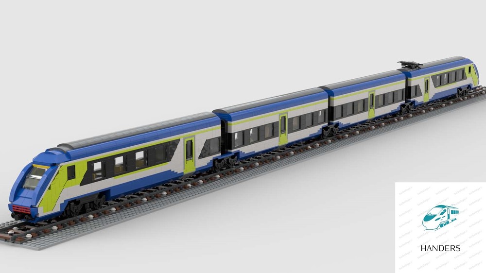 LEGO MOC First Italian Hybrid PAX Train by Handers | Rebrickable ...