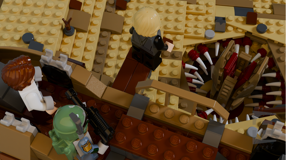 Lego Moc Desert Skiff Escape By Etbybrickz Rebrickable Build With Lego